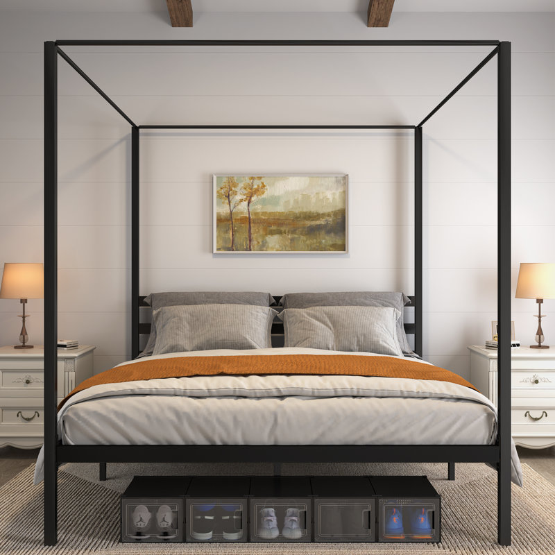 Wayfair gold canopy bed store
